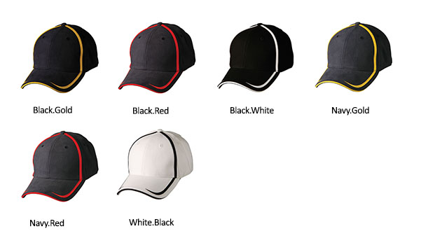 Winning Spirit 6 Panel Contrast Trim Caps - Hats And Caps